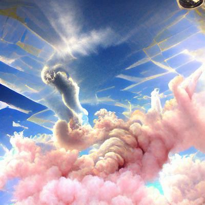 the clouds in the sky are god vaping in heaven - AI Generated Artwork ...