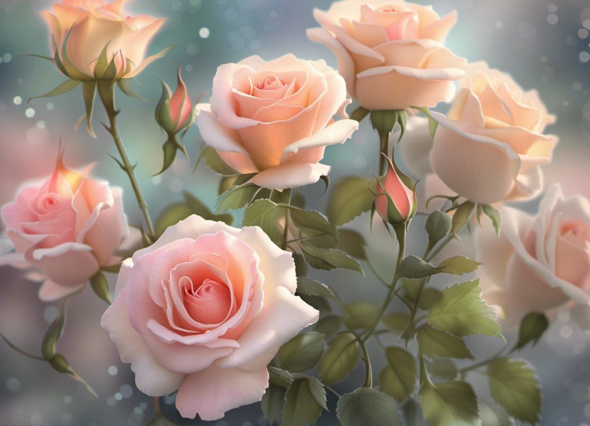 Roses - AI Generated Artwork - NightCafe Creator