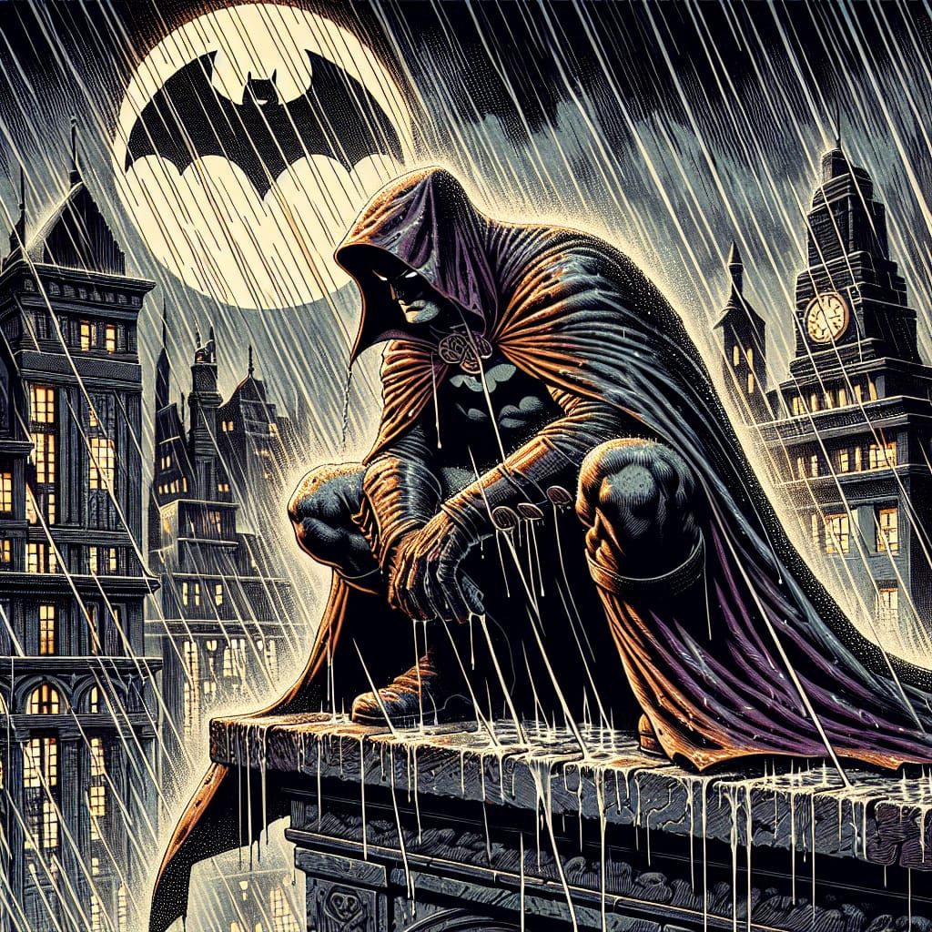 Comic Style Batman - AI Generated Artwork - NightCafe Creator
