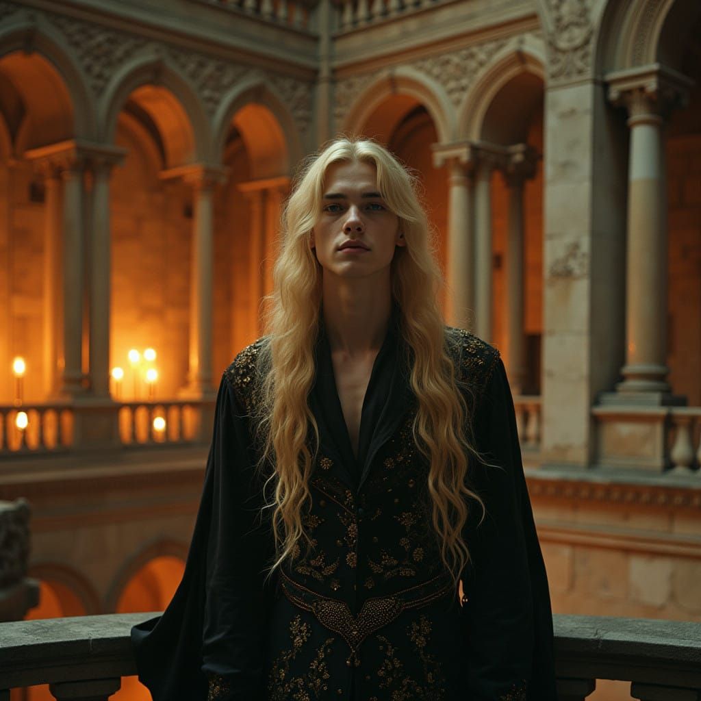 Ethereal Vampire on Byzantine Balcony in Majestic ... - AI Art