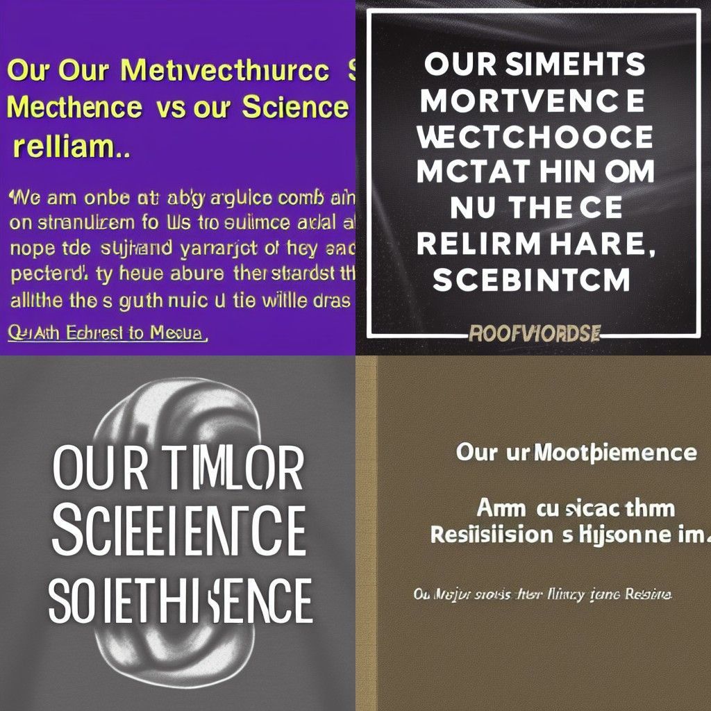 Our Method is Science, Our Aim is Religion - AI Generated Artwork - NightCafe Creator