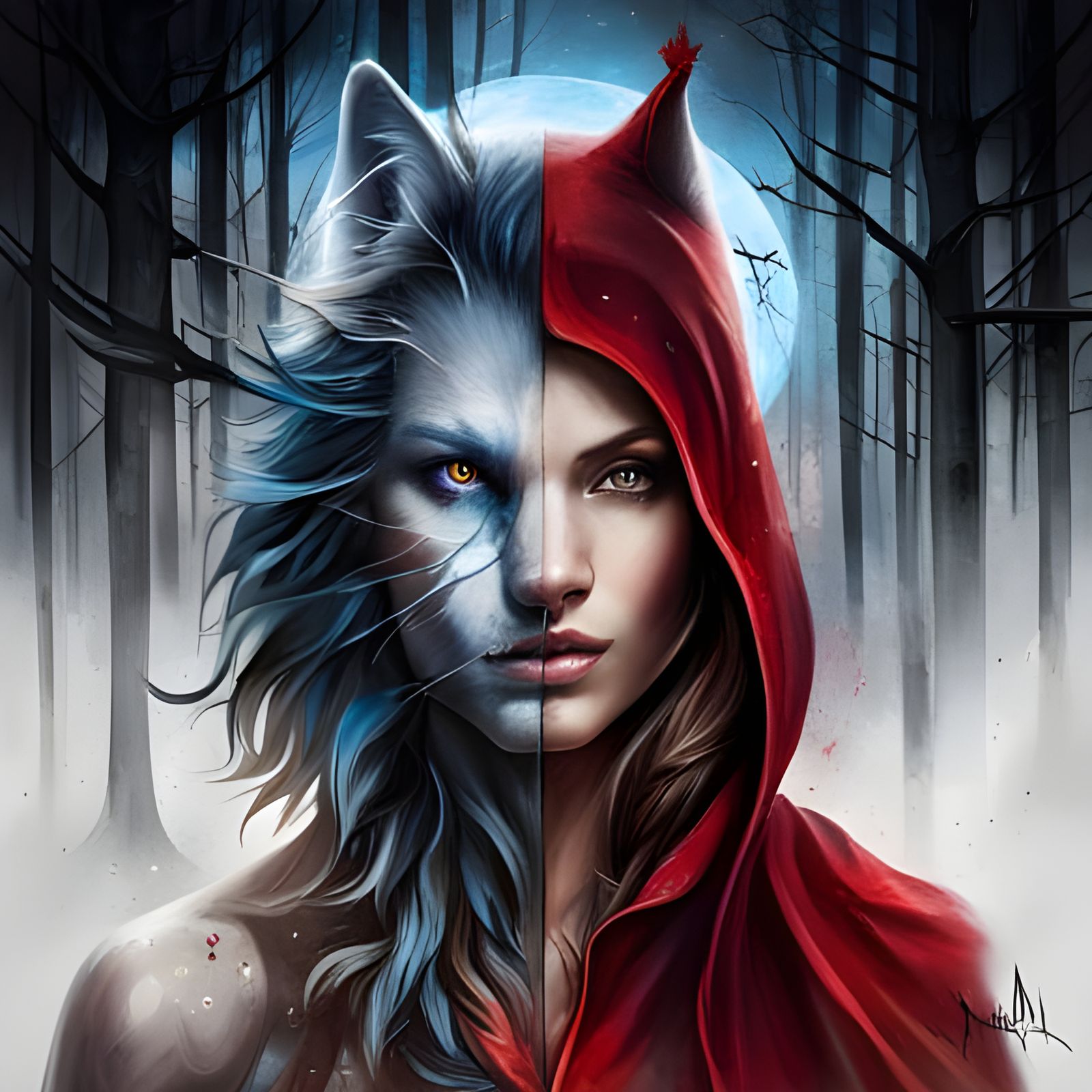 what has Red Riding Hood become? - AI Generated Artwork - NightCafe Creator