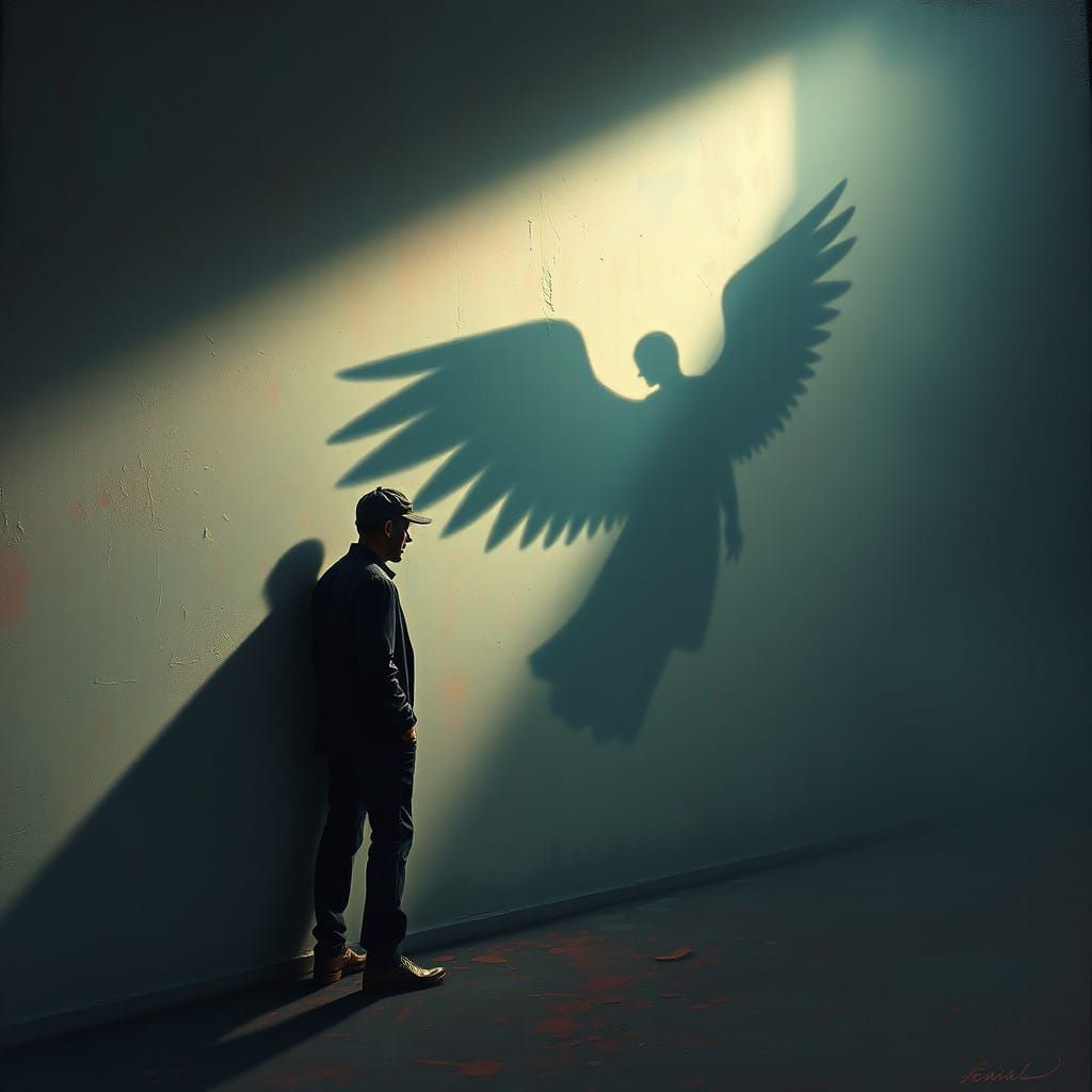 the shadow of an angel - Angel's Shadow Awakens in Morning ...