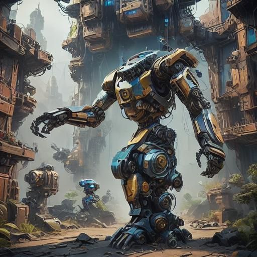 Mechanical robot - AI Generated Artwork - NightCafe Creator