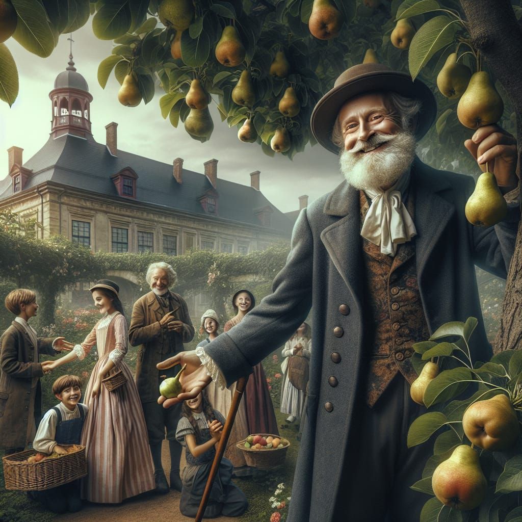 Bilder zum Gedicht: „Herr von Ribbeck auf Ribbeck“ (Theodor Fontane) /7 ...