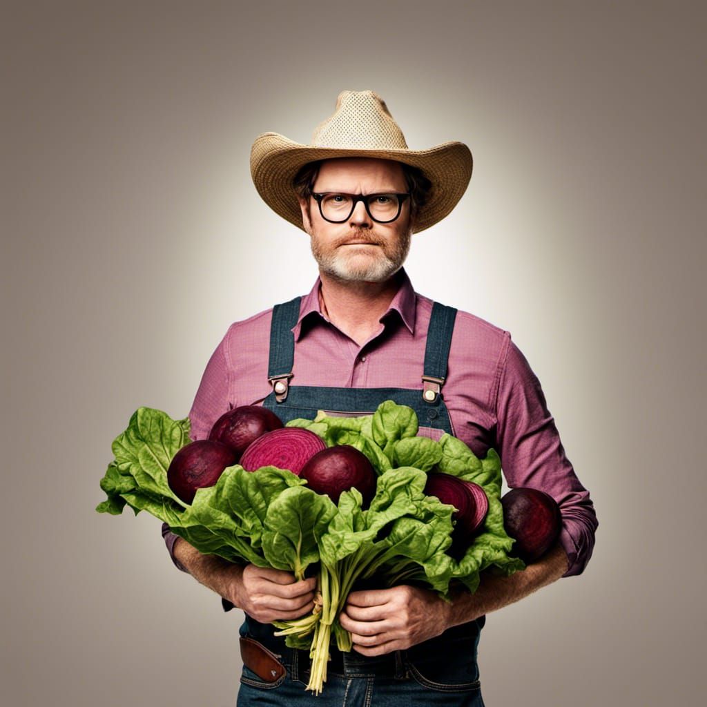 Dwight Schrute from The Office "BEET FARMERING" - AI Generated Artwork ...