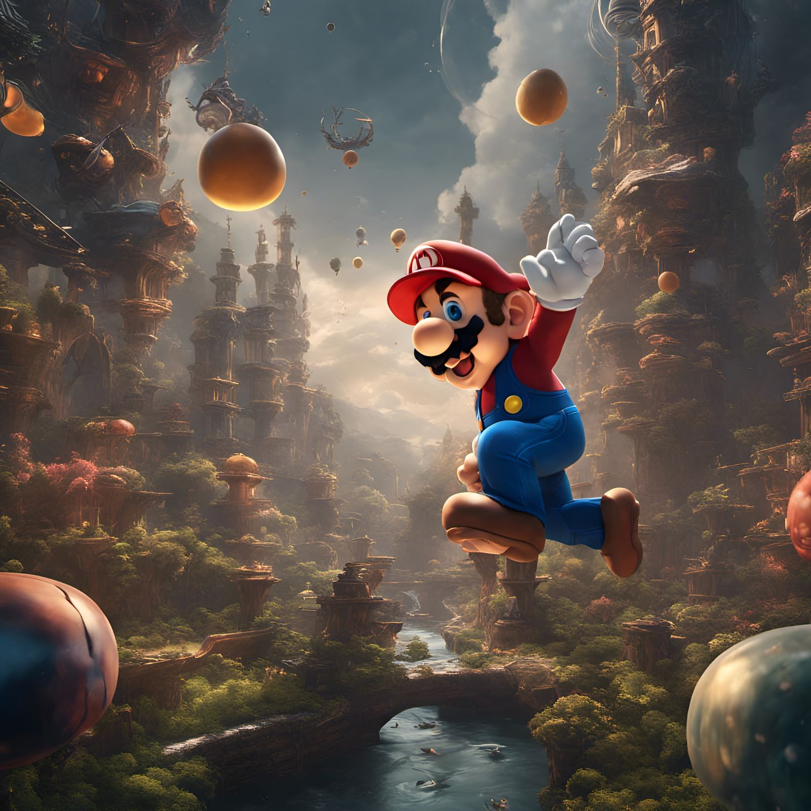 modern mario - AI Generated Artwork - NightCafe Creator