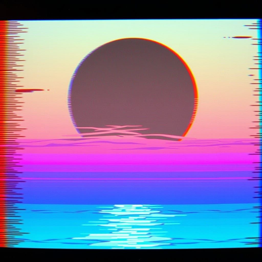 Retro Video Game Screenshot in a Fragmented Cyberp... - AI Art