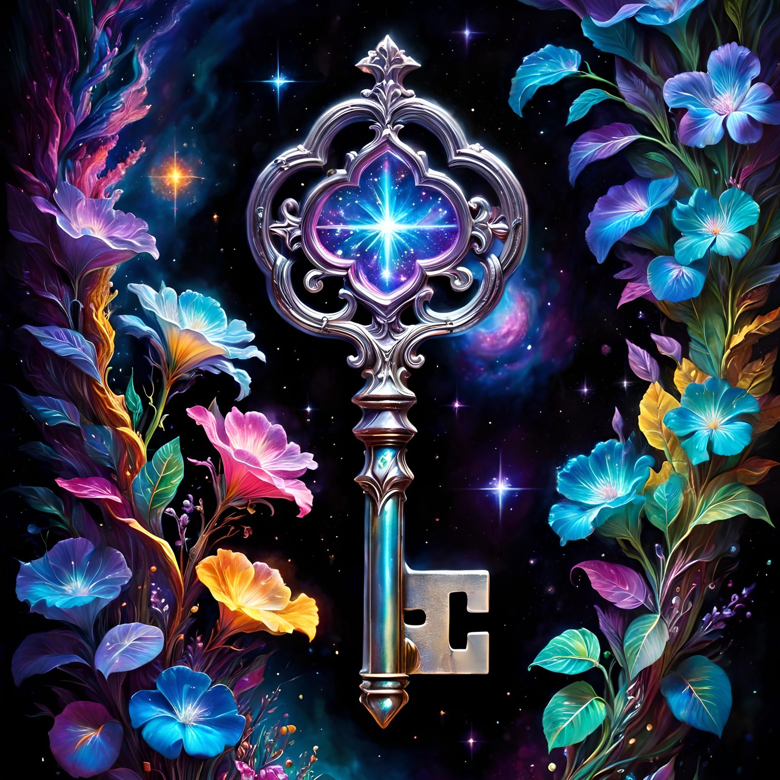 The cosmic key - AI Generated Artwork - NightCafe Creator