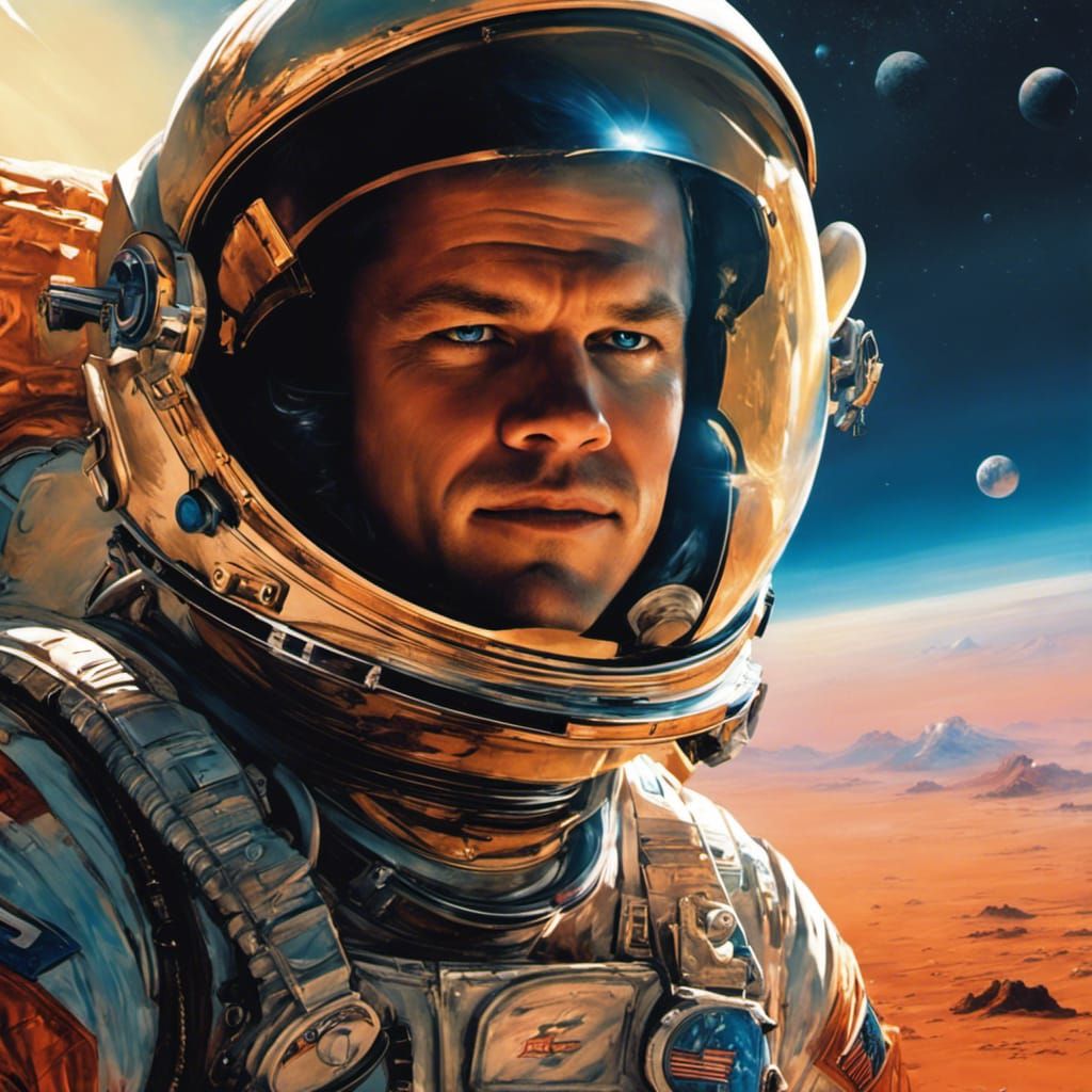 Matt Damon, The Martian 🎦🎞️ - AI Generated Artwork - NightCafe Creator