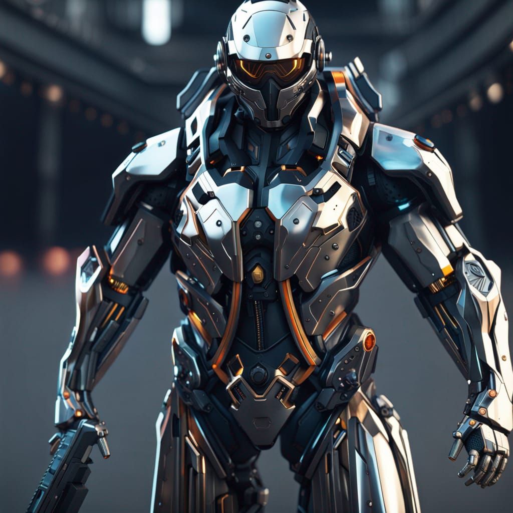 High tech Mecha suit - AI Generated Artwork - NightCafe Creator