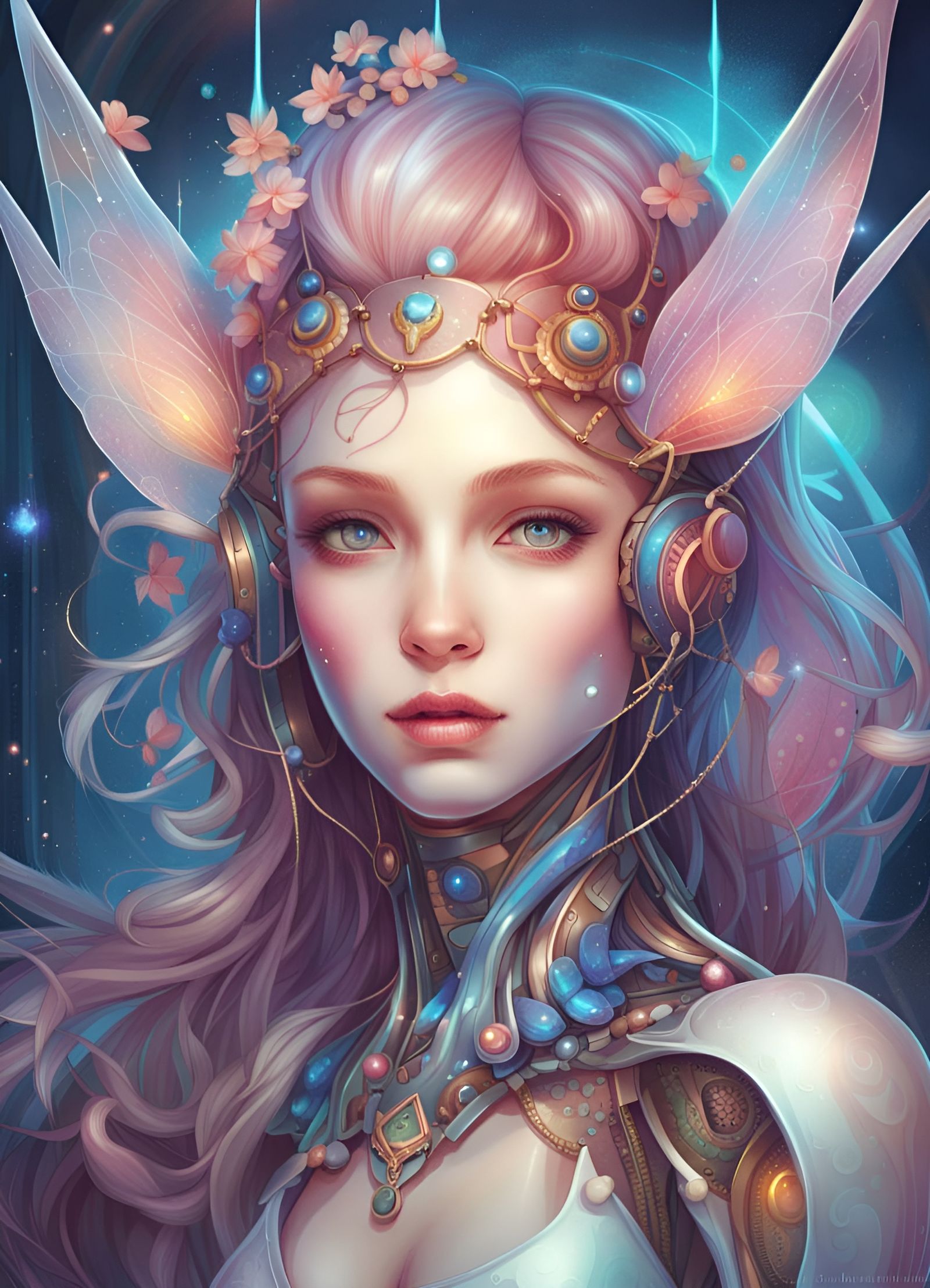Cyborg Fae - AI Generated Artwork - NightCafe Creator