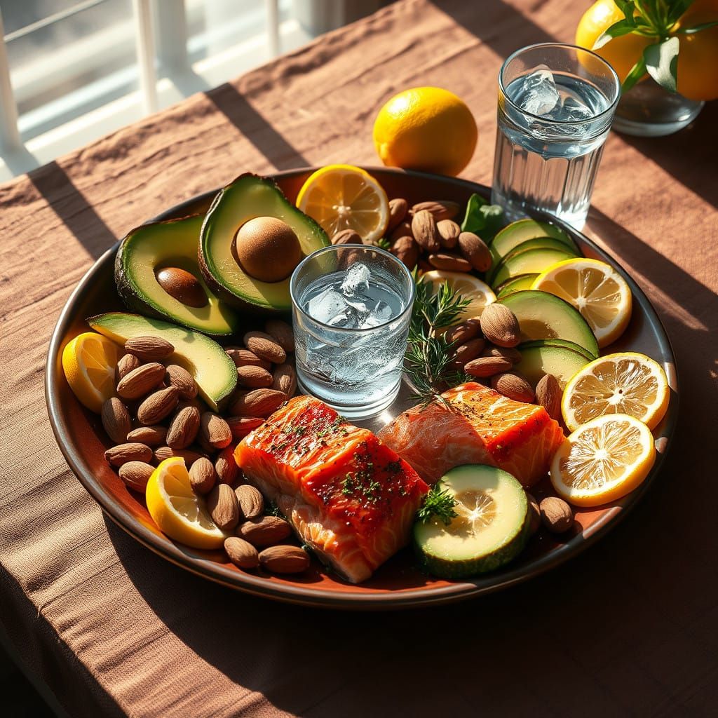 Vibrant Hair Care Inspiration with Biotin-Rich Foo... - AI Art