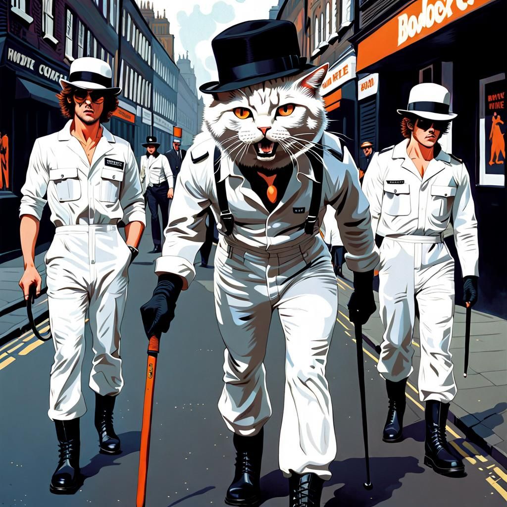 Alex The Droog on Stanley Kubrick's "CLockwork Orange" Cult Movie, Cat ...
