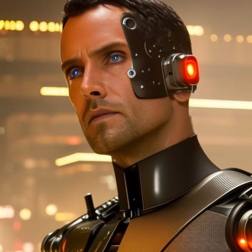 humanoid cyborg robotic cyberpunk 2099 blade runner 2049 neon - AI ...