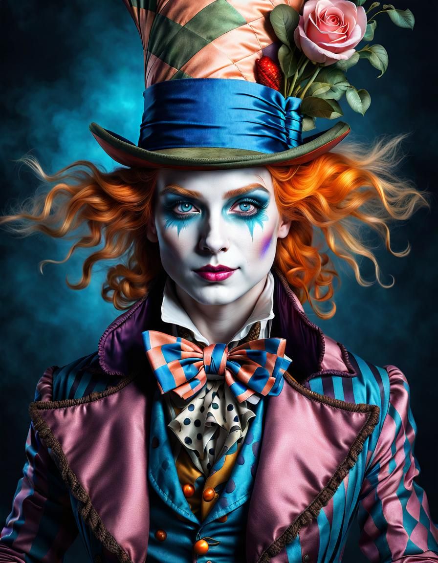 female mad hatter - AI Generated Artwork - NightCafe Creator
