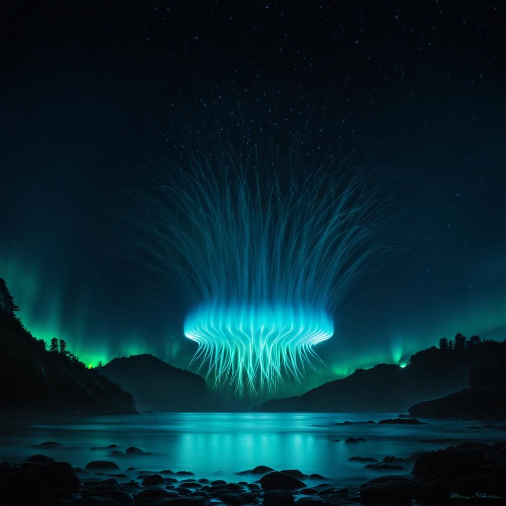 "Bioluminescence" - AI Generated Artwork - NightCafe Creator