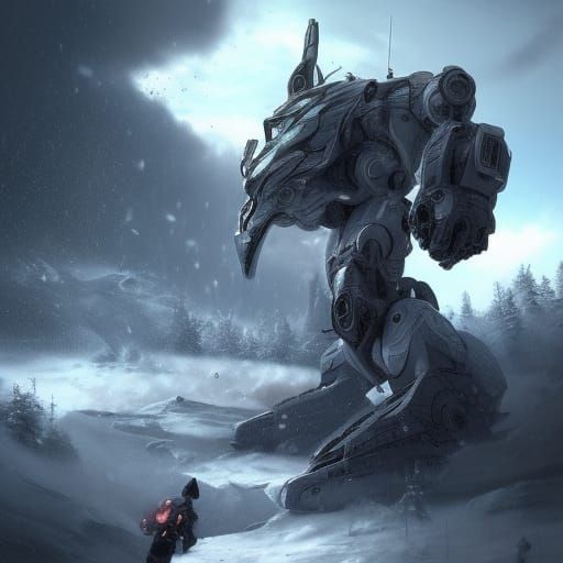 Snowbot - AI Generated Artwork - NightCafe Creator