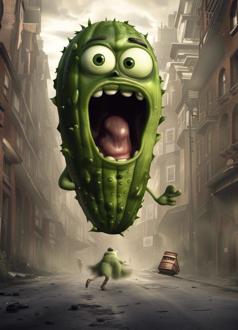 scared pickle - AI Generated Artwork - NightCafe Creator