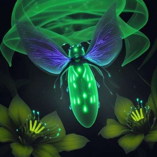 Glow like a firefly to attract mates in the dark, communicate and deter ...
