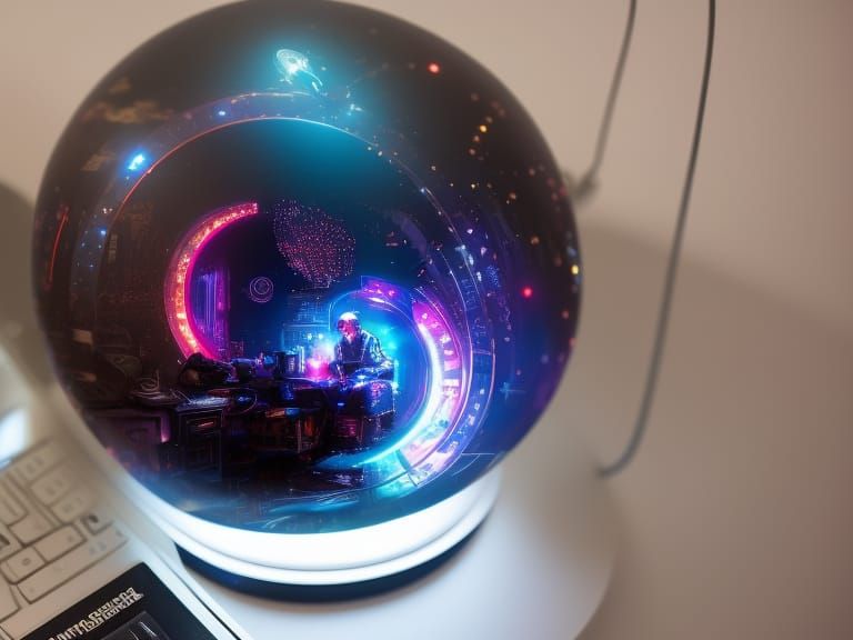 Elaborate hyperdetailed photo of a Little Lovely Magic Colorful Cyber ...