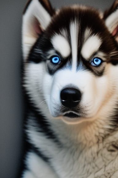 Husky puppy - AI Generated Artwork - NightCafe Creator