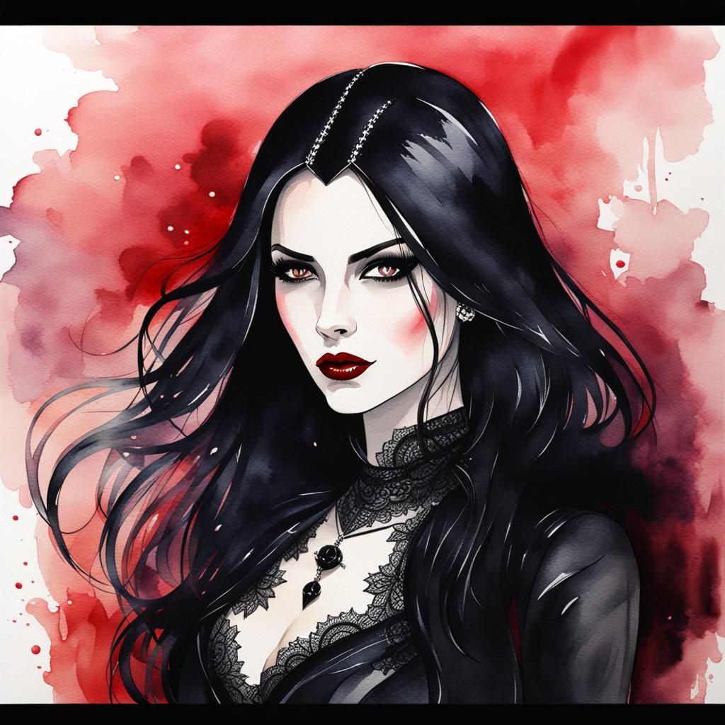 Beautiful vampire - AI Generated Artwork - NightCafe Creator