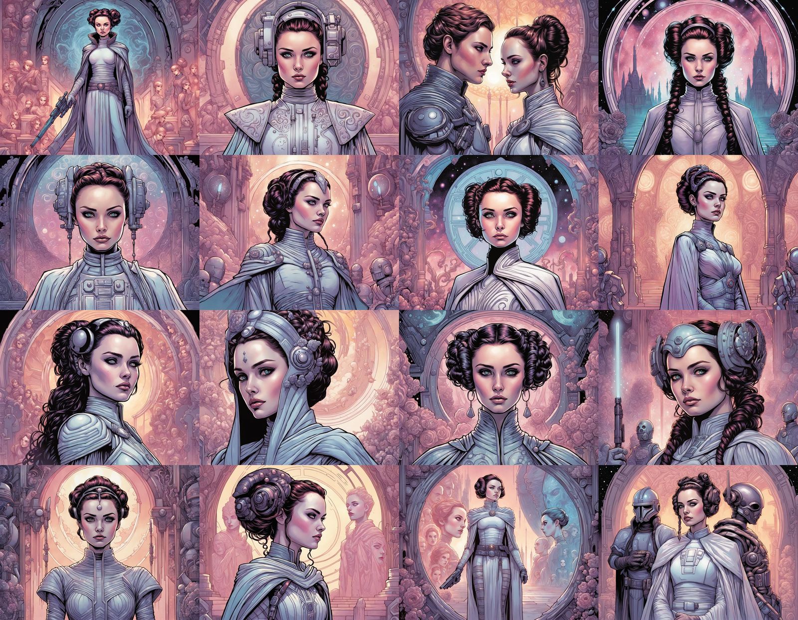 Pastel goth Padme Amidala Mark Brooks and Dan Mumford, comic book art ...