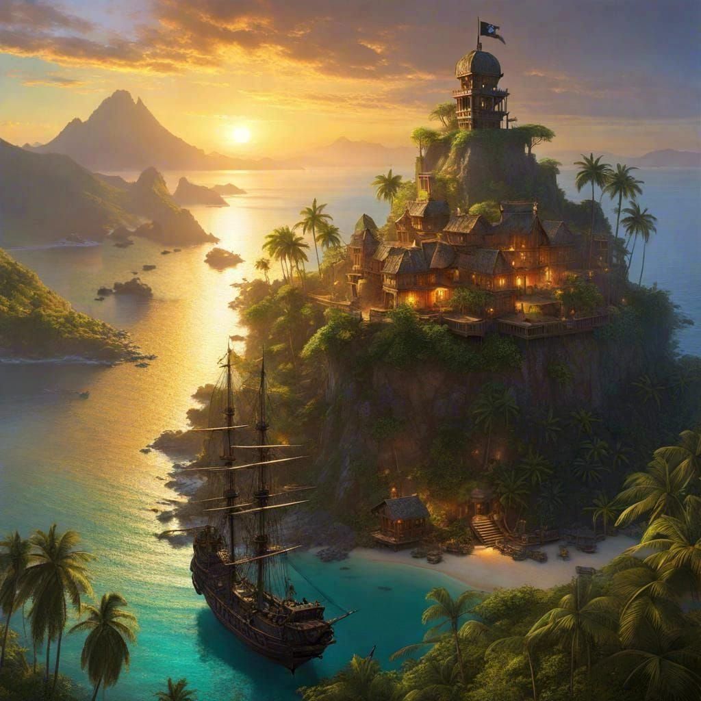 Pirate Lair - AI Generated Artwork - NightCafe Creator