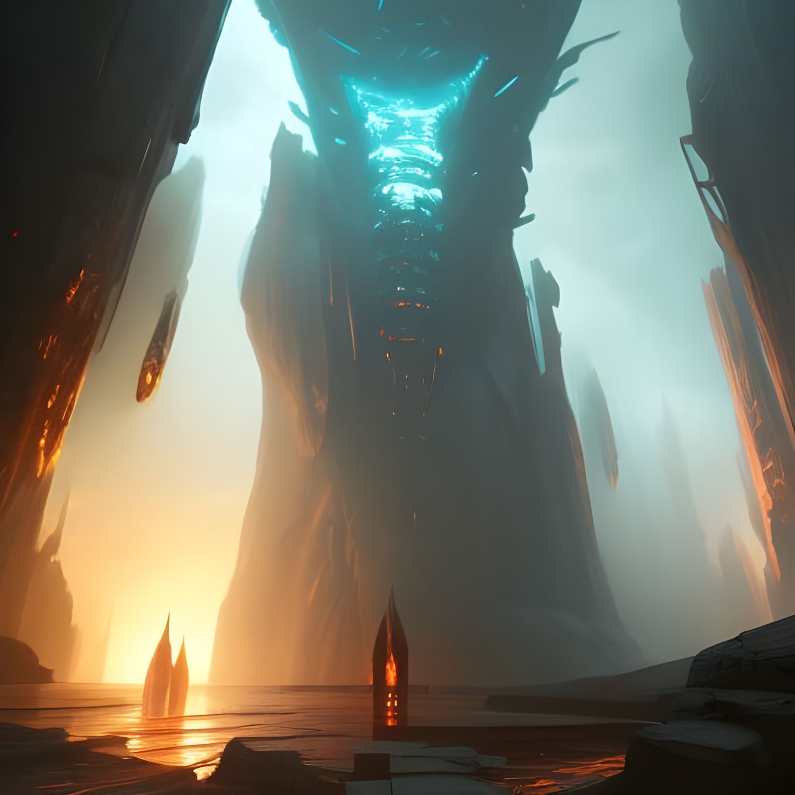 Futuristic aliens caves - AI Generated Artwork - NightCafe Creator