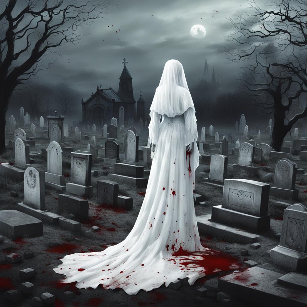 Eerie graveyard - AI Generated Artwork - NightCafe Creator