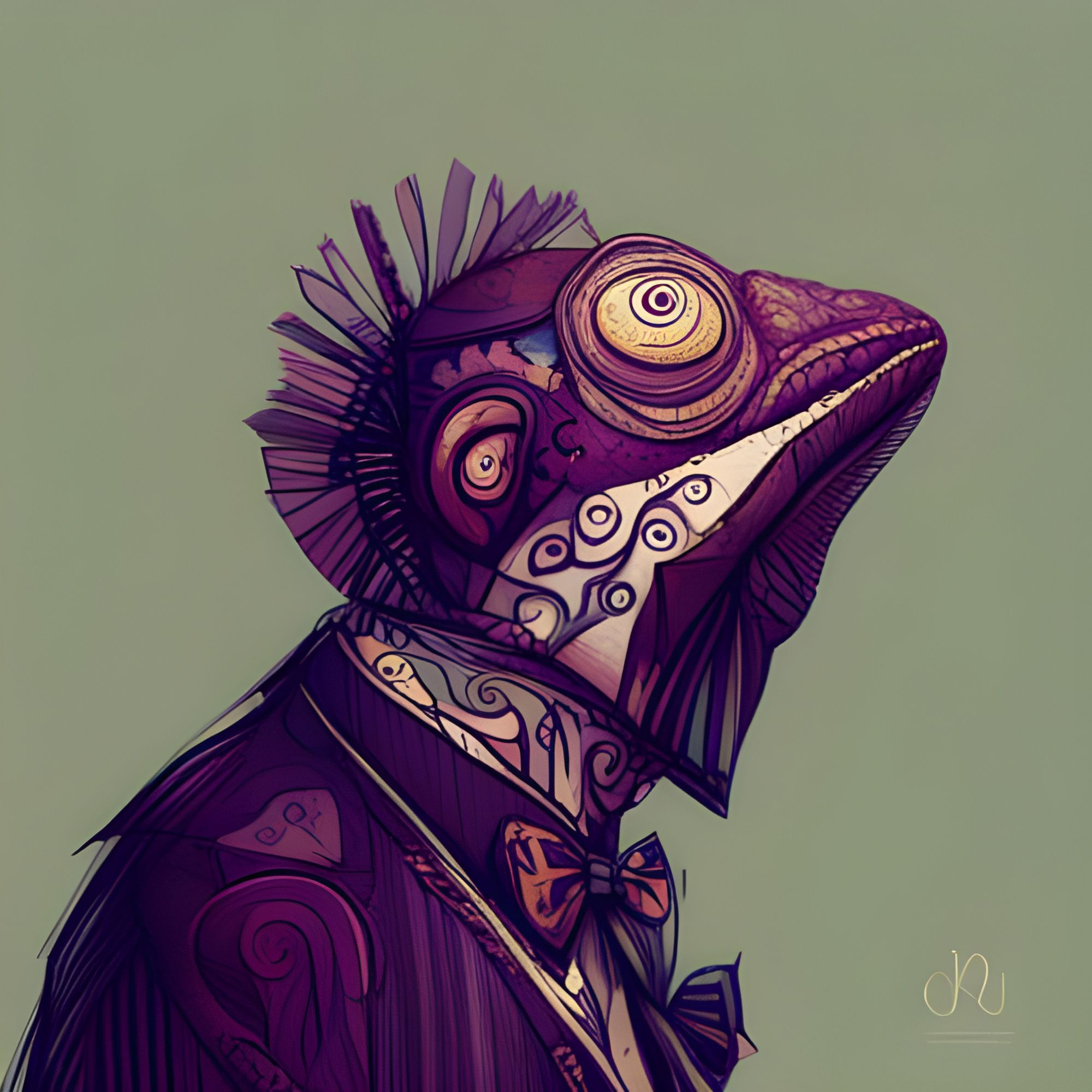 I Show My Colors So They Call Me A Chameleon : r/nightcafe