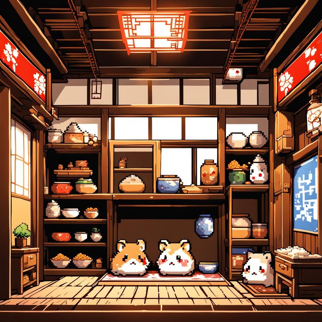 8 bit pixel bedroom - Hamster Room - AI Generated Artwork - NightCafe ...