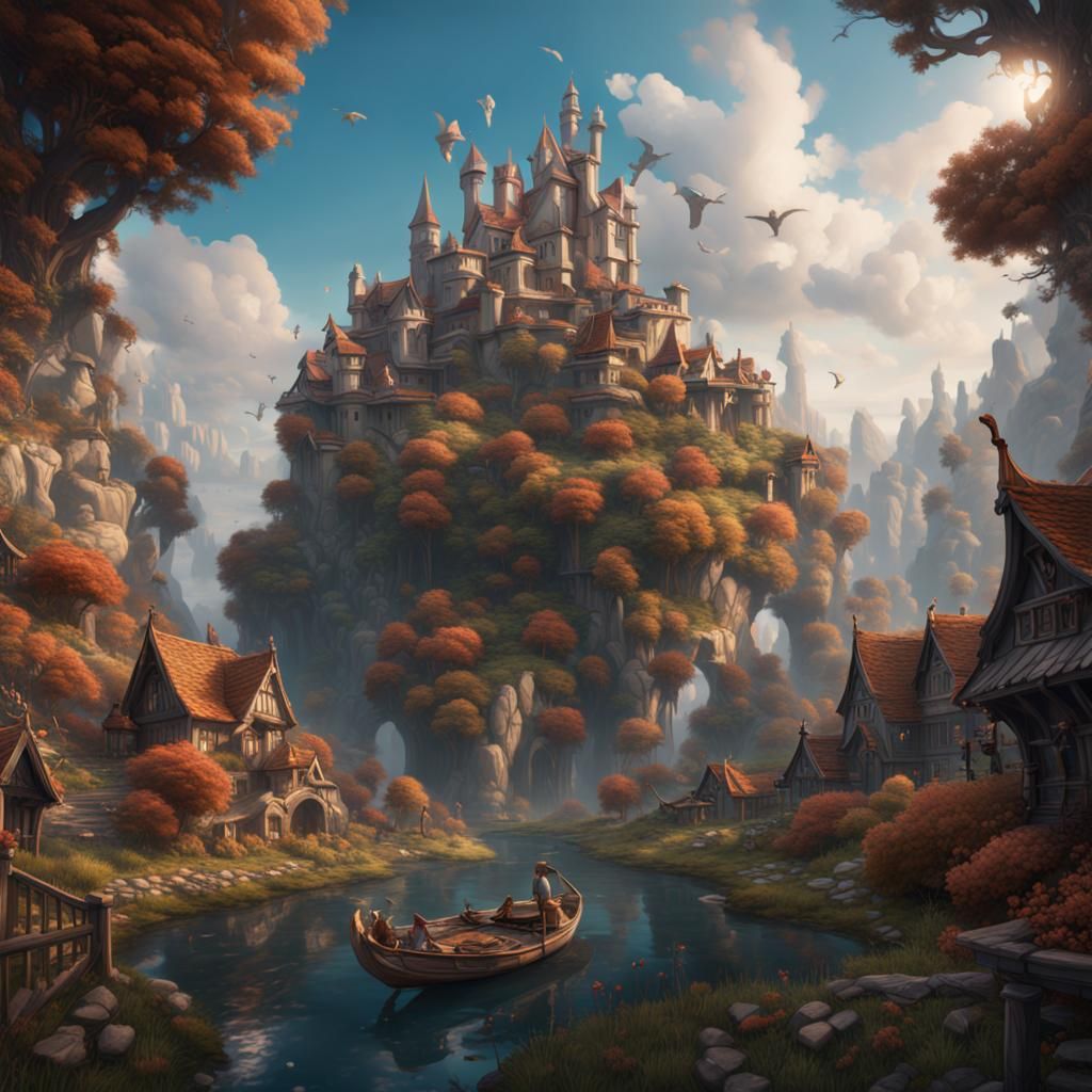 The castle - AI Generated Artwork - NightCafe Creator