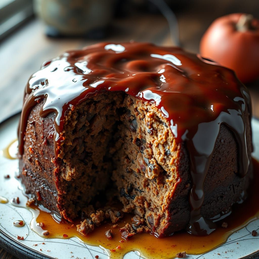 Decadent Meatcake with Dystopian Dark Fantasy Aest... - AI Art