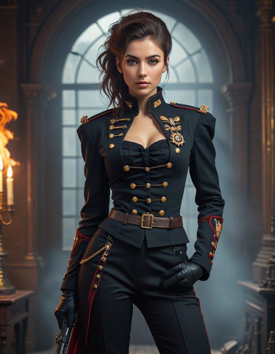 Army Ranger - Victorian Fantasy Warrior in Steampunk Armor