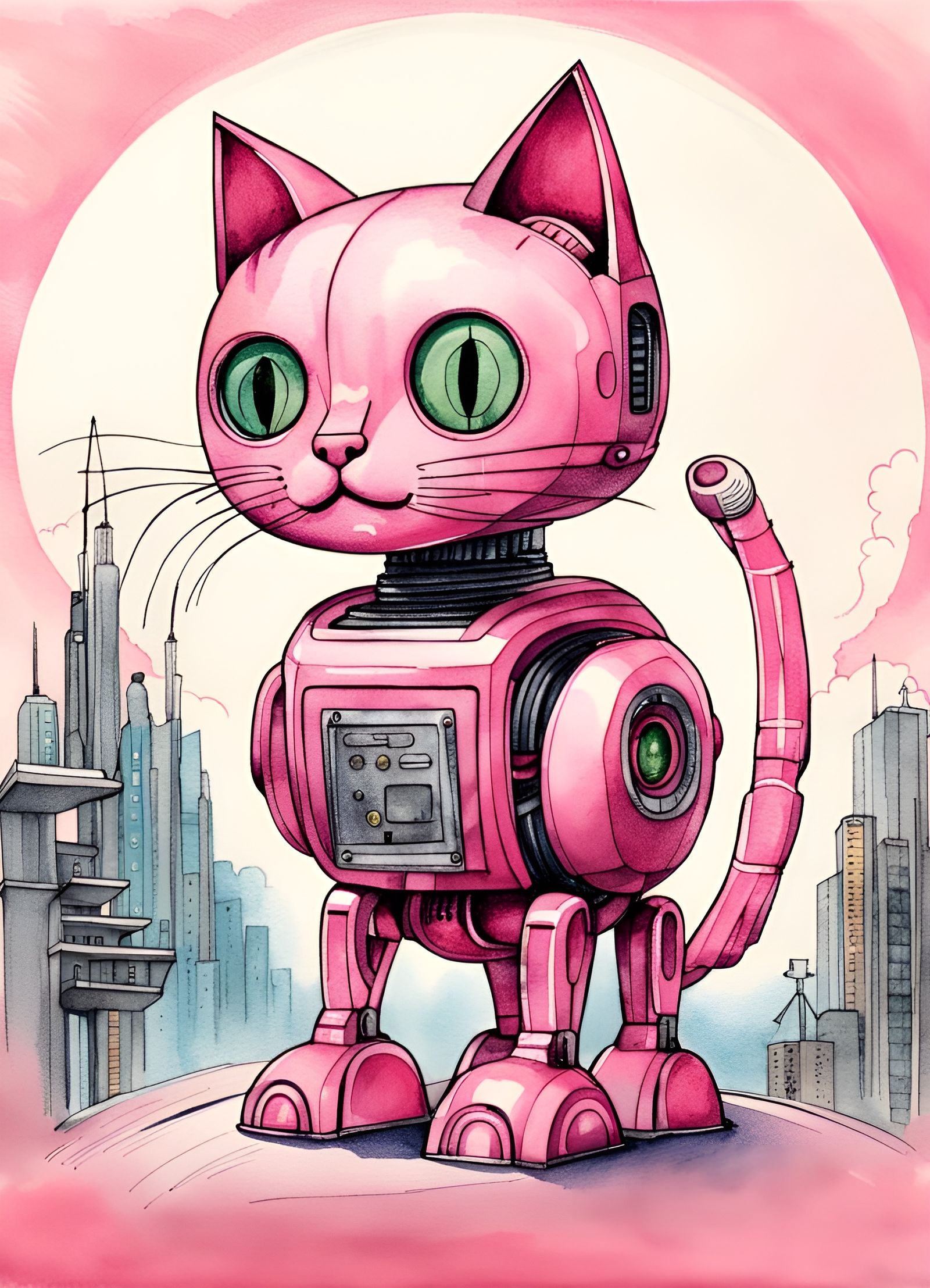 The Kittybot 2000--The Pet of Tomorrow! (II) - AI Generated Artwork ...
