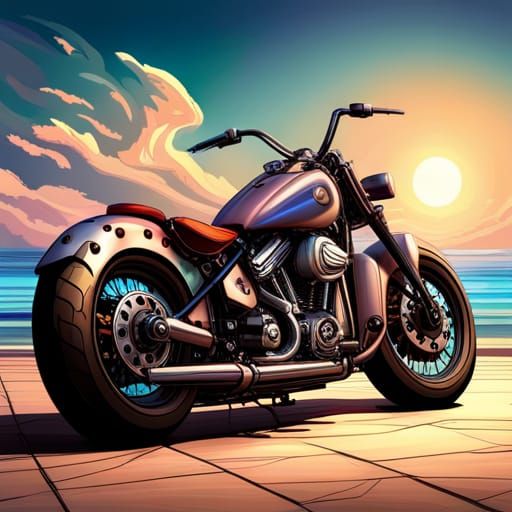 Motorcycle - AI Generated Artwork - NightCafe Creator