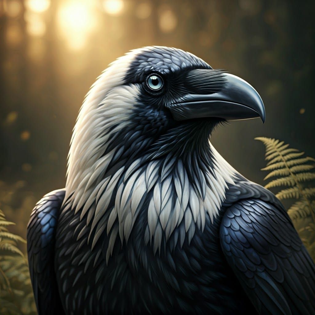 The pied raven (Corvus corax varius morpha leucophaeus) extinct as of ...