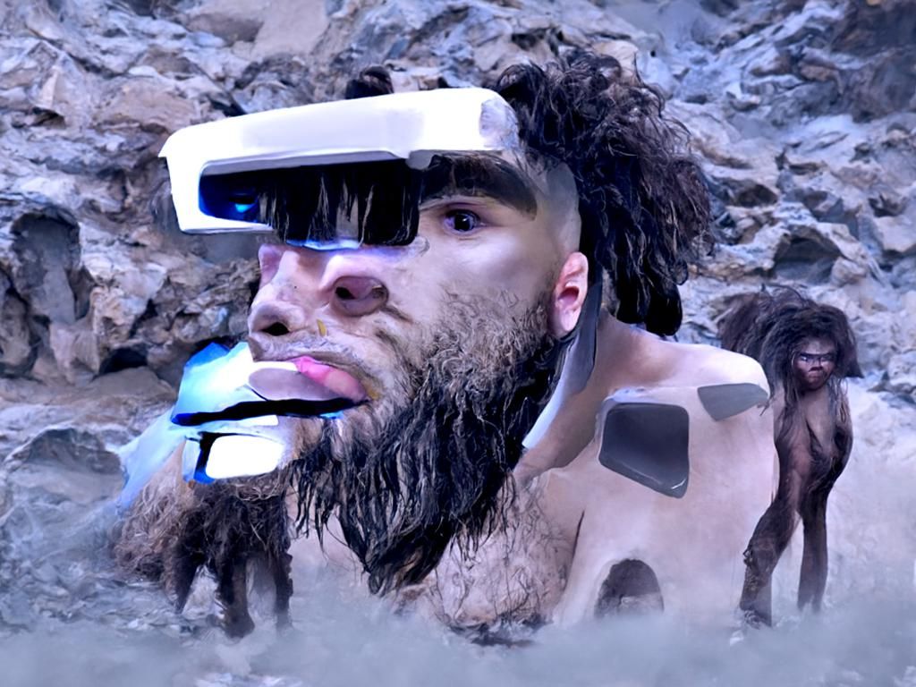 futuristic caveman - AI Generated Artwork - NightCafe Creator