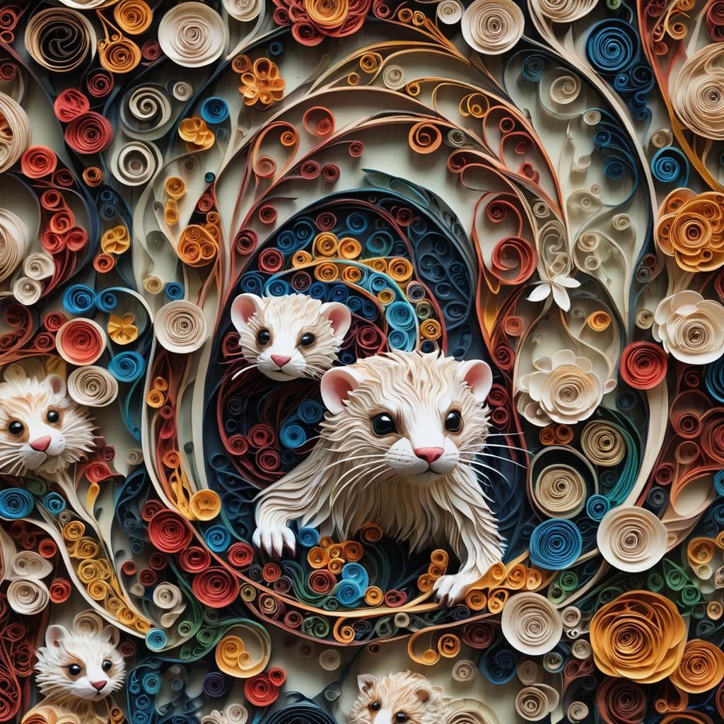 QUILLING CREATIONS - AI Generated Artwork - NightCafe Creator