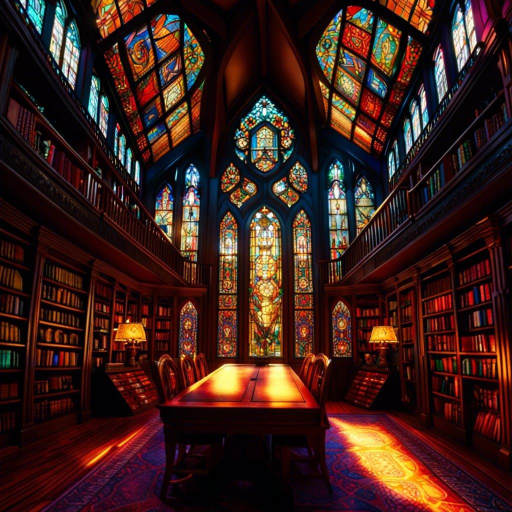 Library - AI Generated Artwork - NightCafe Creator