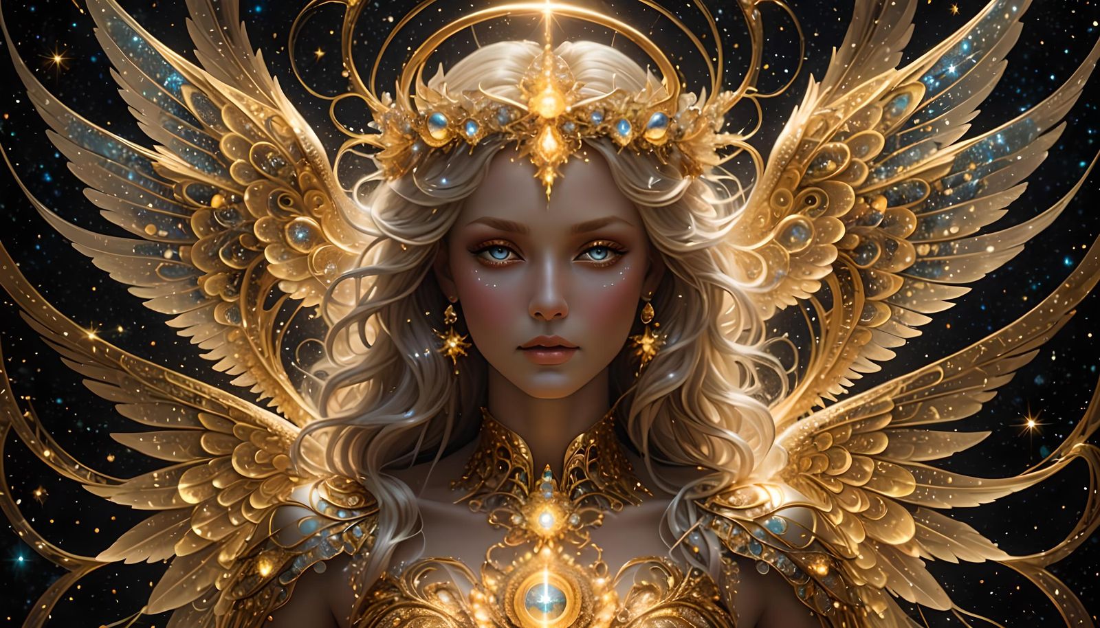 cosmic angel - AI Generated Artwork - NightCafe Creator