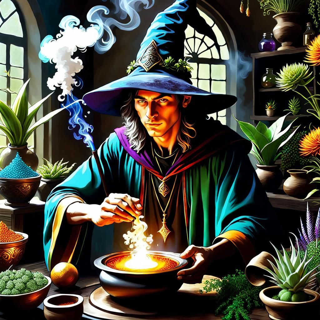 The potion Maker - AI Generated Artwork - NightCafe Creator