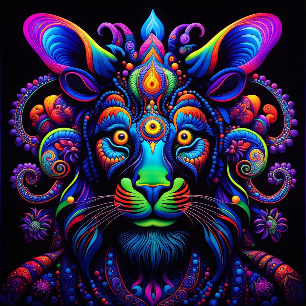 Black Light Art 4 - AI Generated Artwork - NightCafe Creator