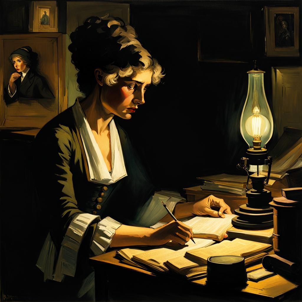 Mary Wollestonecraft Penning "A Vindication of the Rights of Woman ...