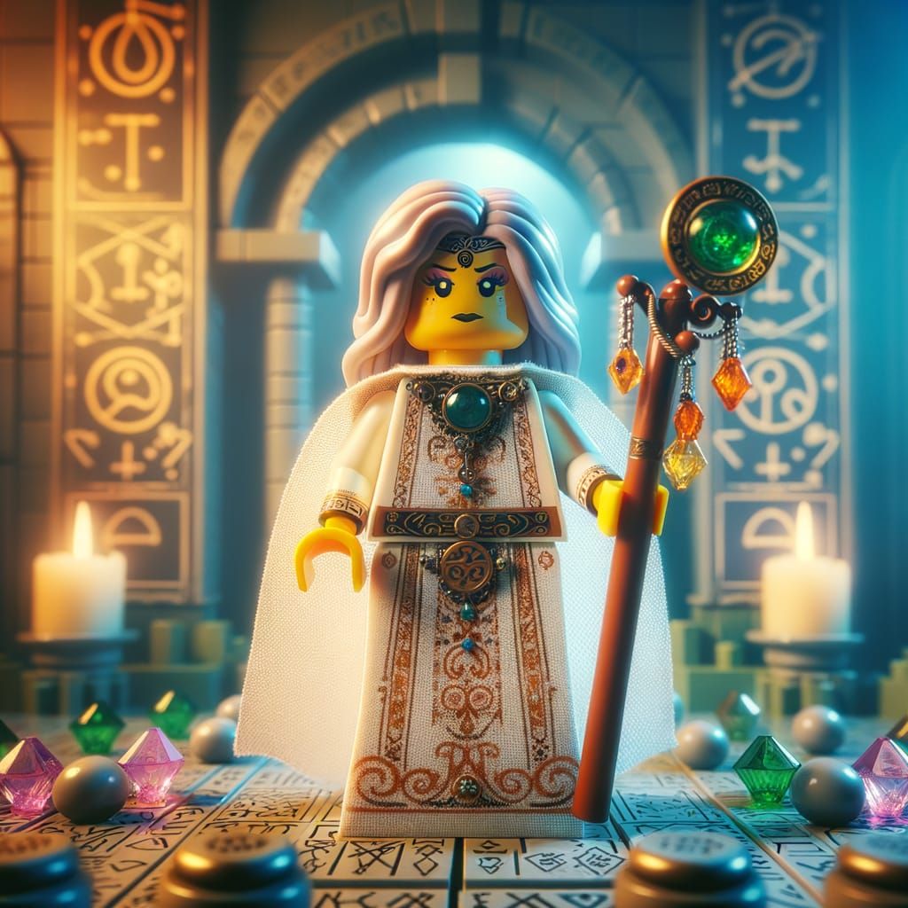 LEGO Human Priestess (Fantasy) - AI Generated Artwork - NightCafe Creator
