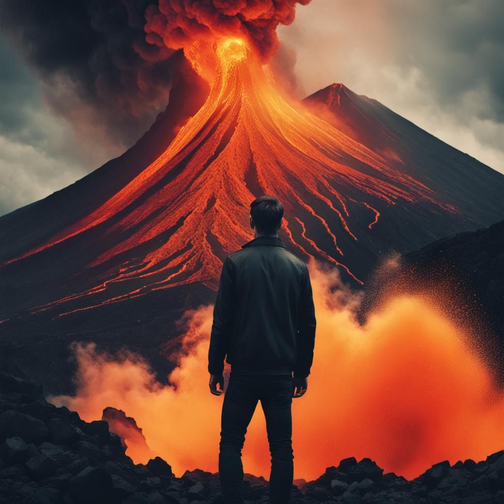 Volcano v2 - AI Generated Artwork - NightCafe Creator
