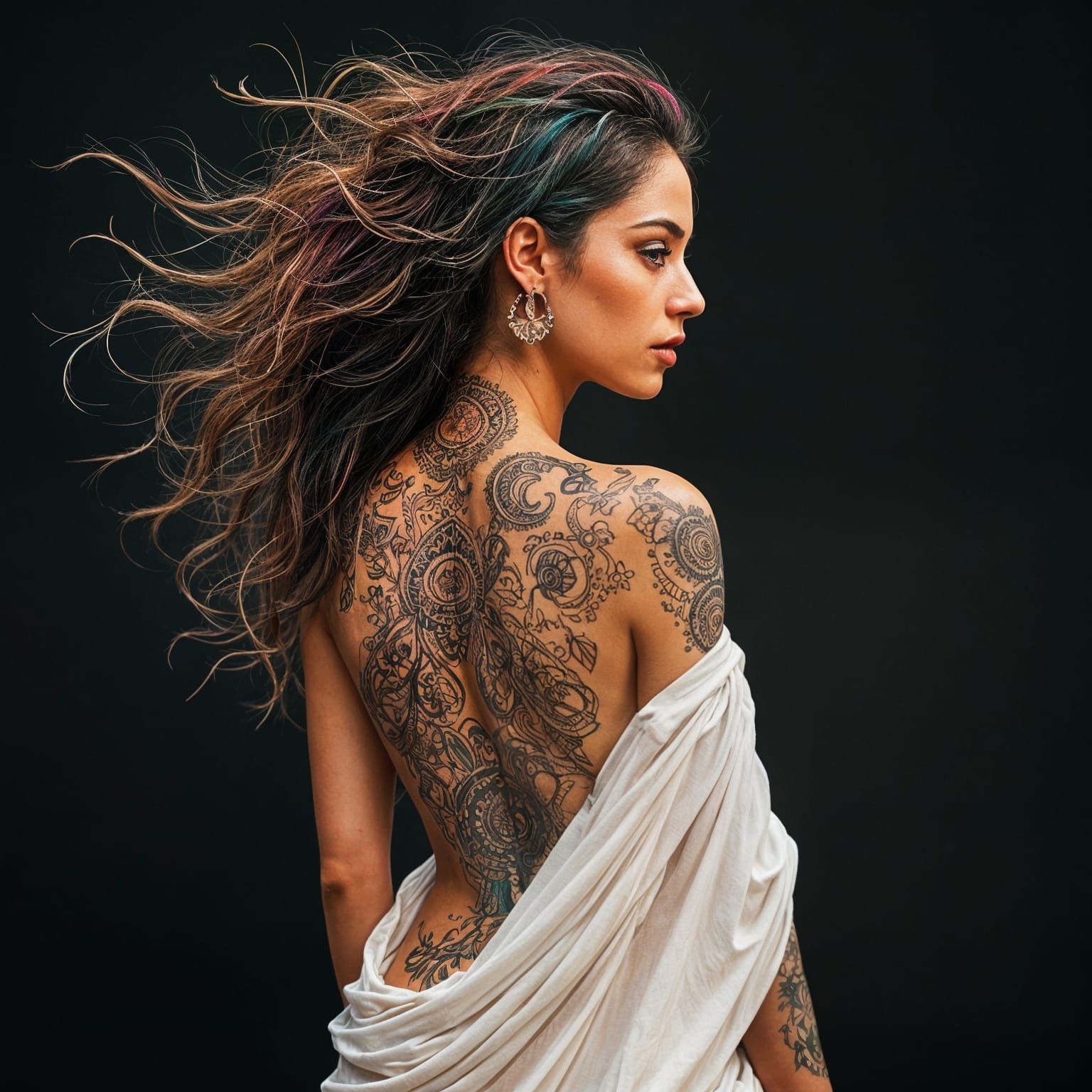 Mysterious Goddess Reveals Ancient Graffiti Codes - AI Art