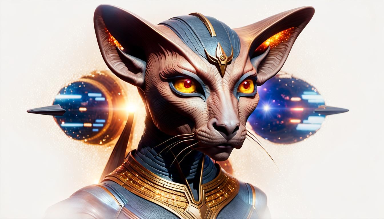 A Feline Humanoid Race from Science Fiction - AI Generated Artwork ...